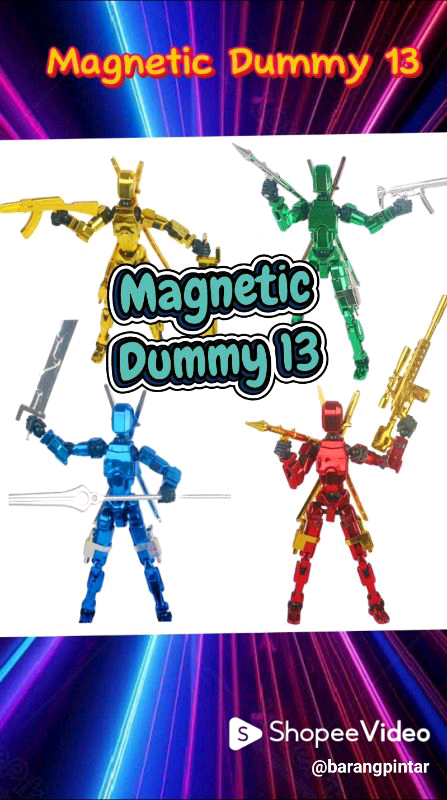 Magnetic Dummy 13 Action Figure | Shopee Video Indonesia