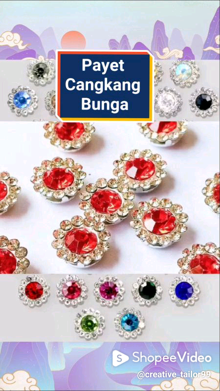 Payet Diamond Cangkang Bunga | Shopee Video Indonesia
