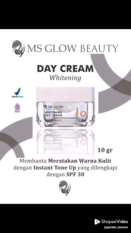 MS GLOW - PRO WHITENING CREAM - 10 GR | Shopee Video Indonesia