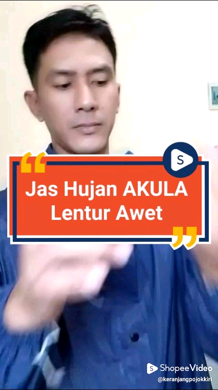Setelan Jas Hujan Motor AKULA Mantel | Shopee Video Indonesia