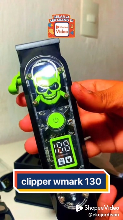 Wmark NG 130, clipper wireless charging dengan motor 7000 RPM super kencang! Pisau DLC+keramik ...