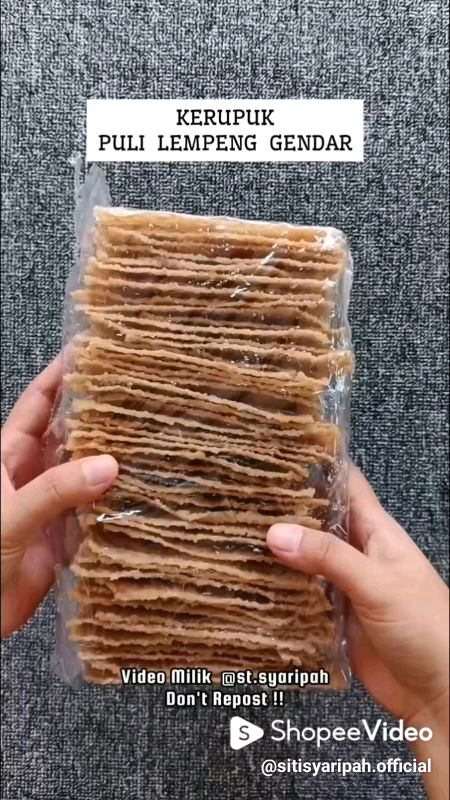 KERUPUK PULI LEMPENG GENDAR ASLI MADIUN | Shopee Video Indonesia
